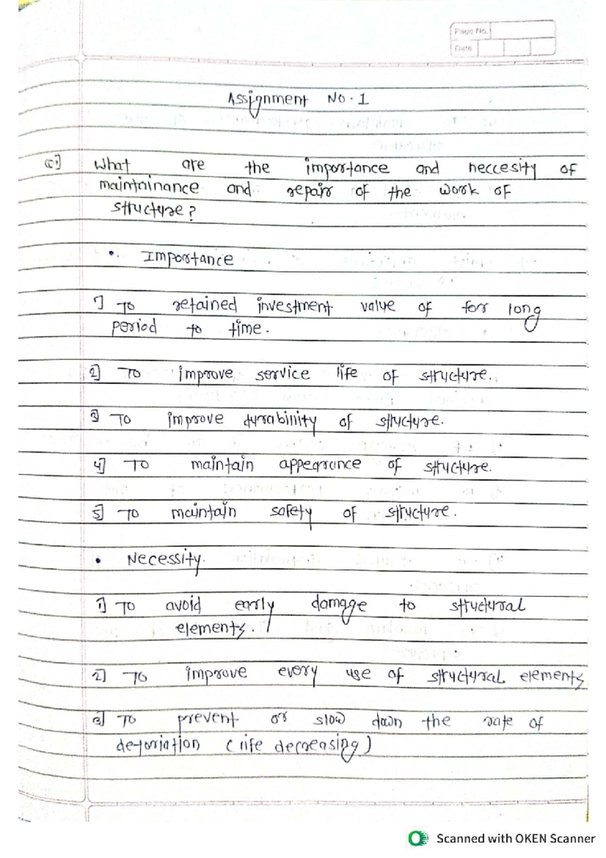 Midterm Study Notes for MDMF 44: Importance of Maintenance - Studocu