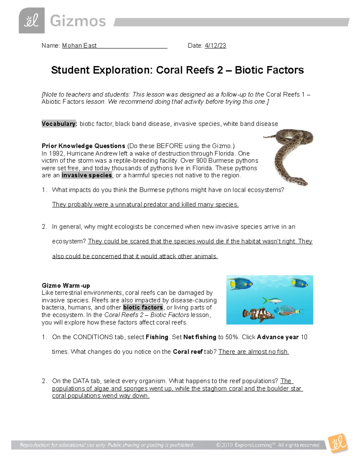 2.02 Island Biogeography Lab: Biodiversity and Immigration Analysis ...