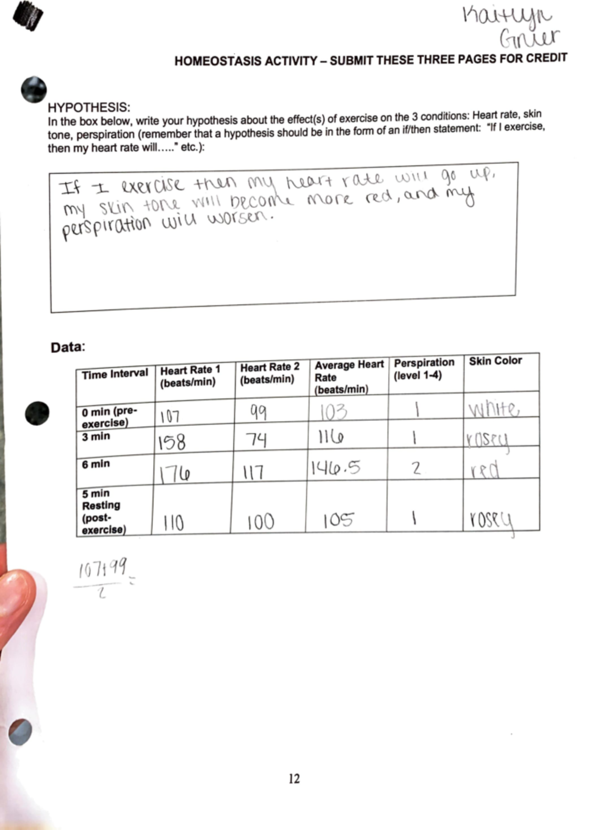 Homeostasis lab - • • "1oi~~., . 0(]J HOMEOSTASIS ACTIVITY - SUBMIT ...