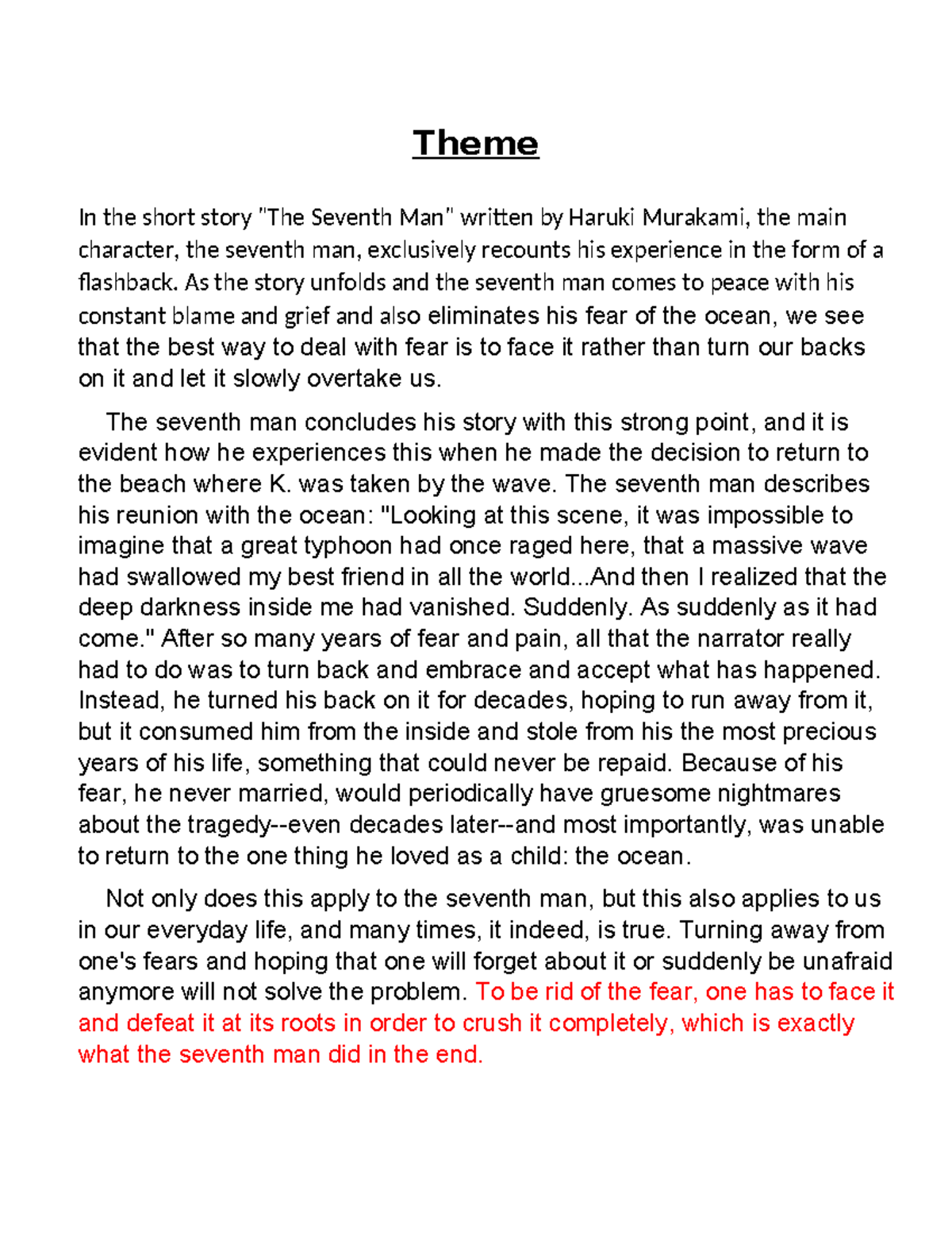Analysis of "The Seventh Man" by Haruki Murakami: Themes & Characters ...