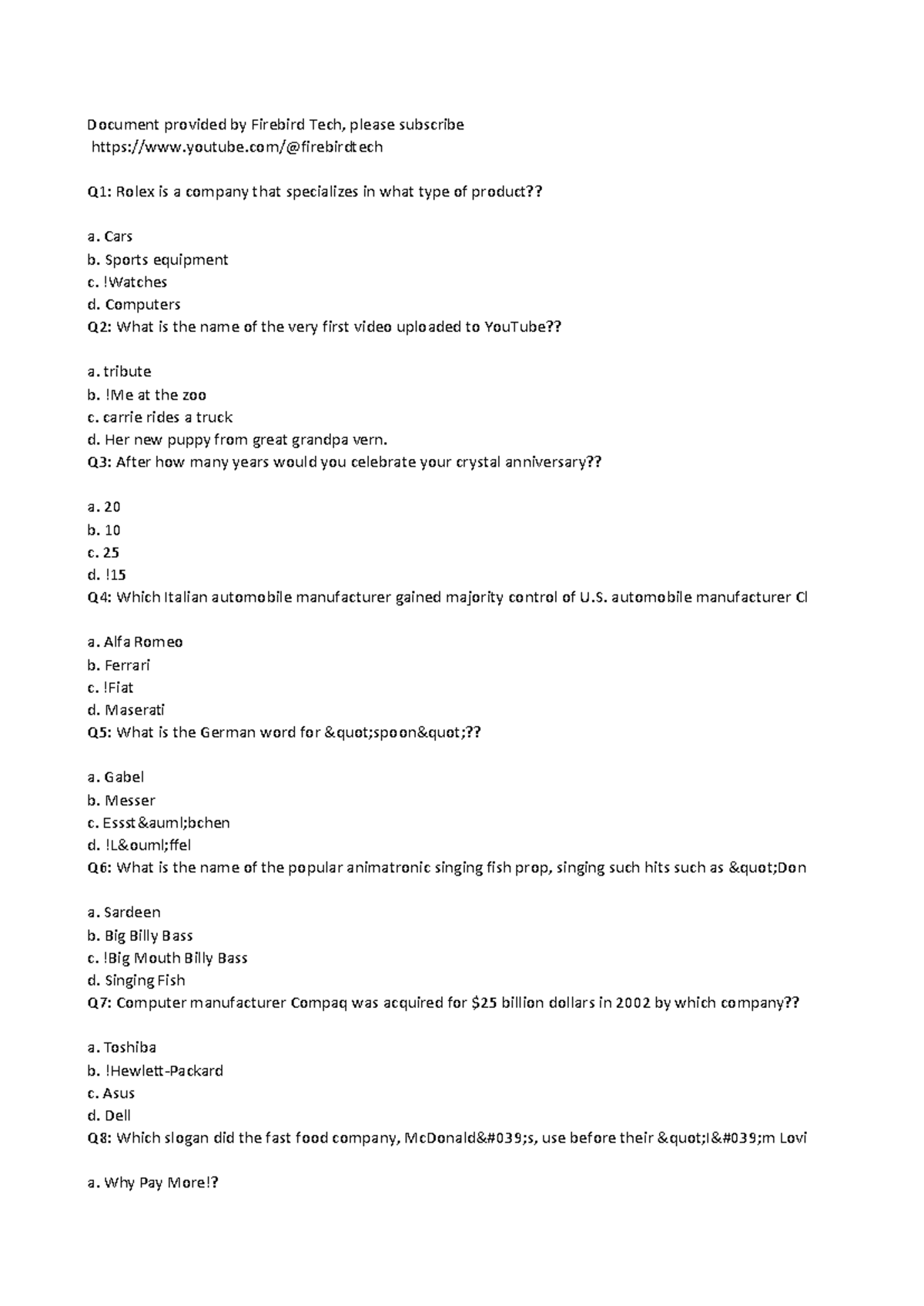 QMDL Practice 2 - Quiz Questions and Answers Guide - Studocu