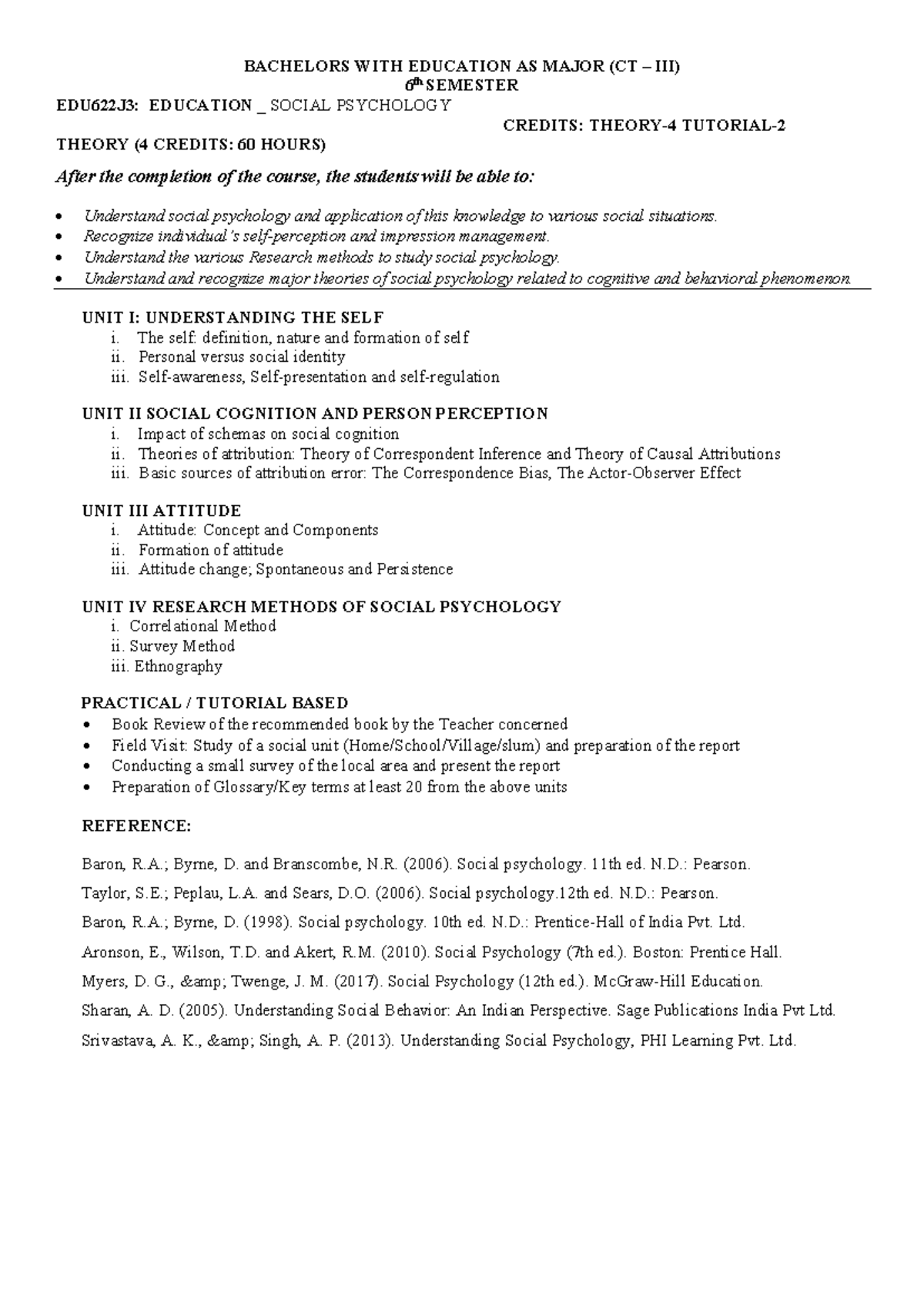 EDU622J3: Social Psychology Overview and Key Concepts - Studocu