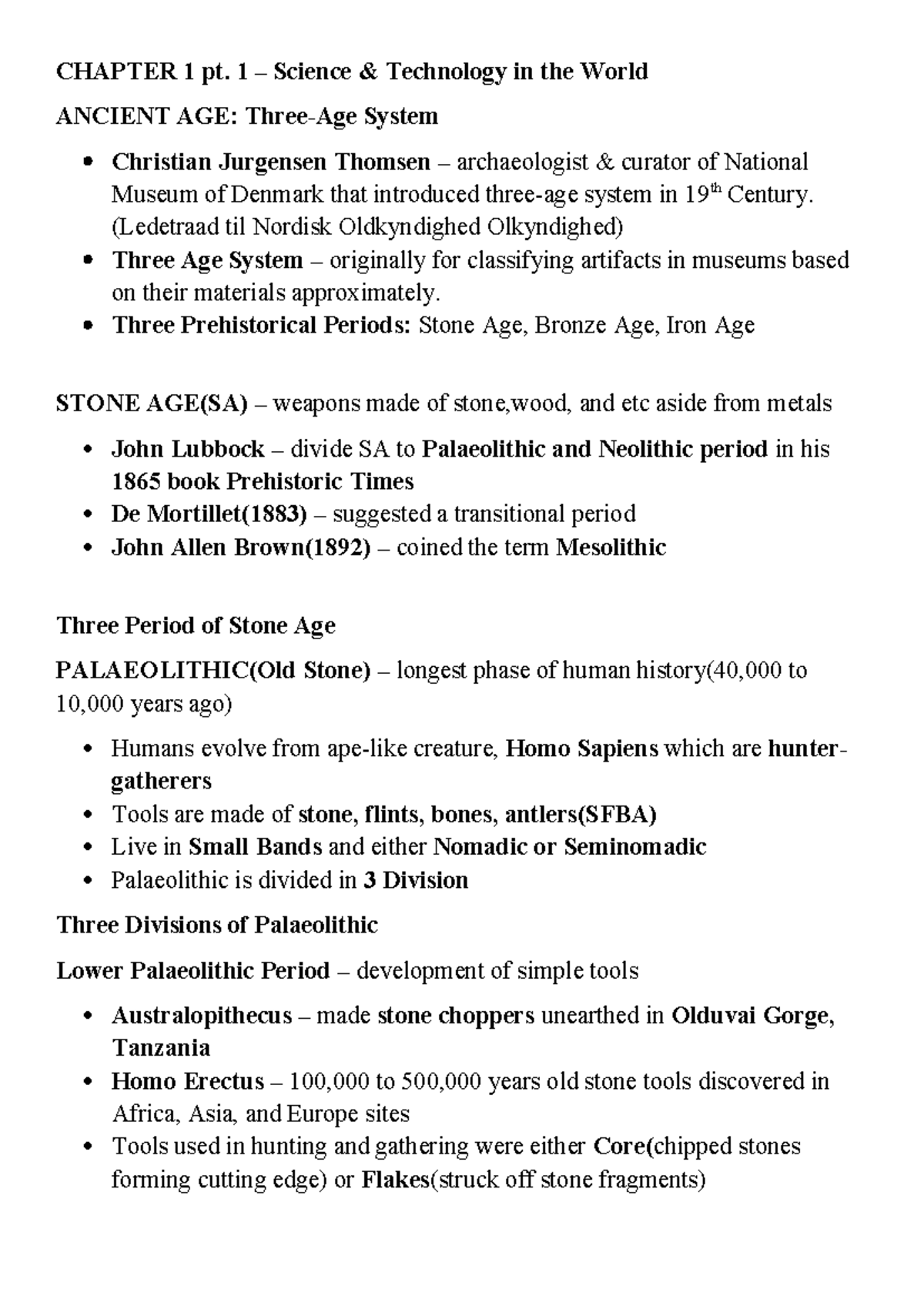 Gned 06 notes - chapter 1: science and technology in the ancient age ...