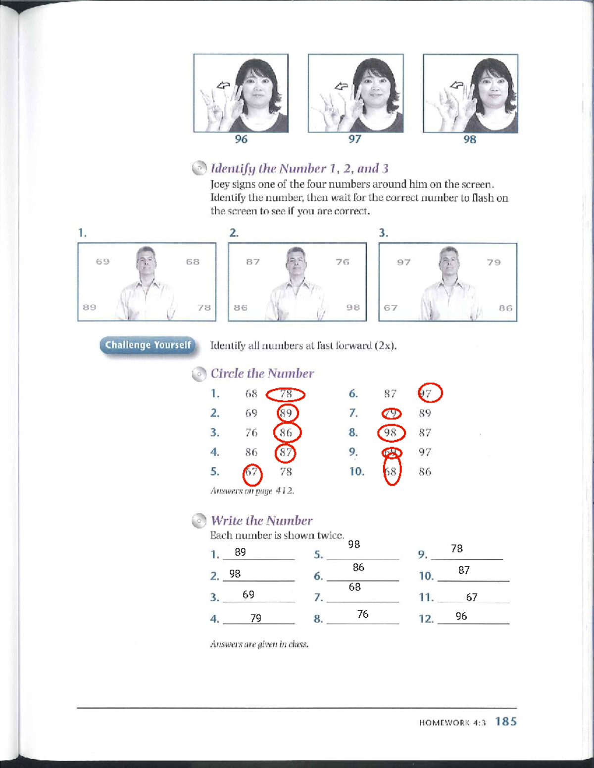 SN 4-3 Rocking Numbers Practice: Identify and Challenge Yourself - Studocu