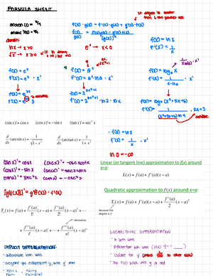 Math 1Ls3 - McMaster - Calculus for the Life Sciences I - Studocu