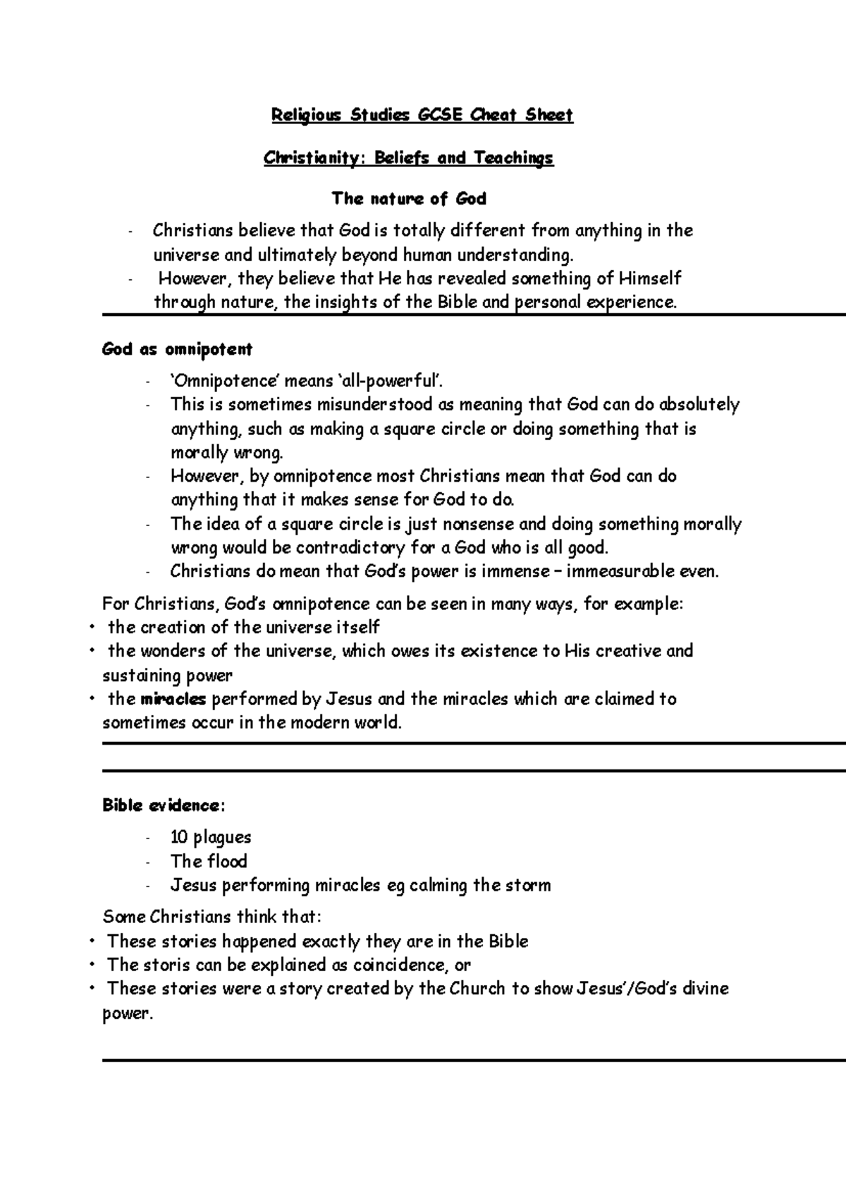 Christianity Practices Gcse