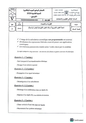 Simili SM - Lycée M5 - 2024 - physique - Studocu