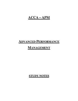 PM-S24-Notes - performance management notes - ACCA Performance ...