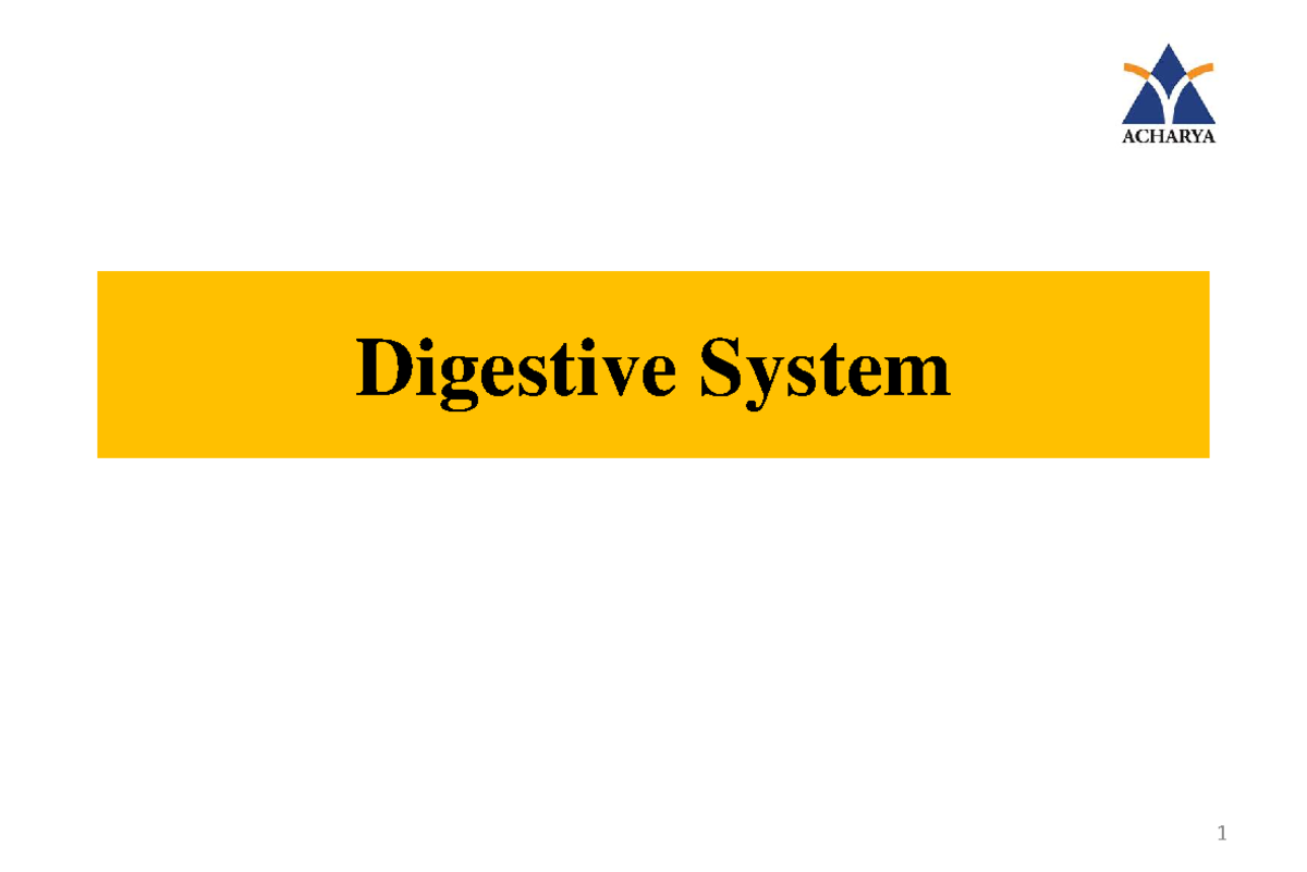 Module 9: Digestive System Overview and Functions - Studocu
