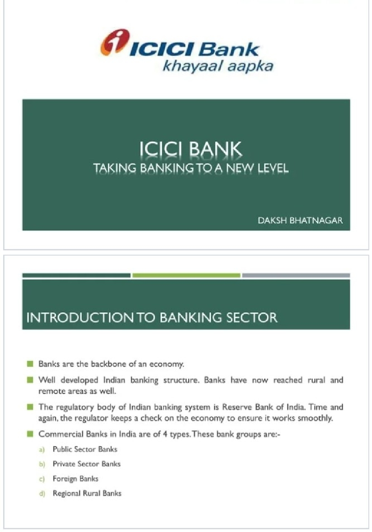 Icici - business management - Studocu