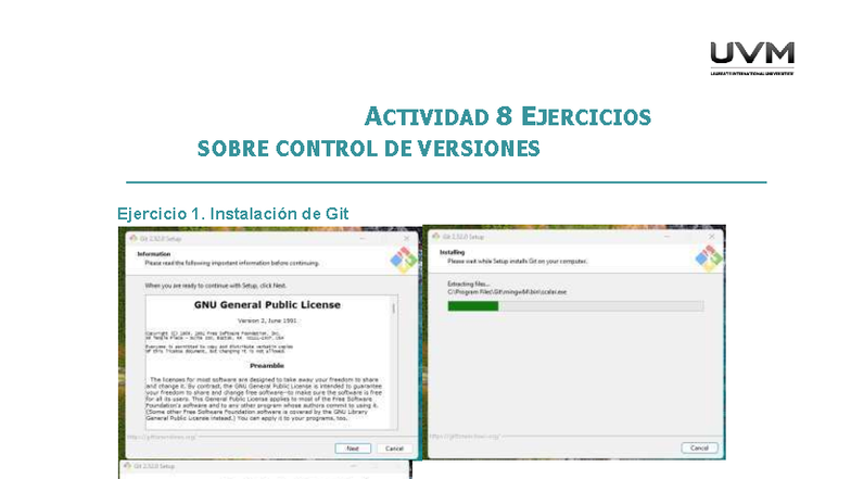 ACTIVIDAD 8: EJERCICIOS SOBRE CONTROL DE VERSIONES Y GIT - Studocu