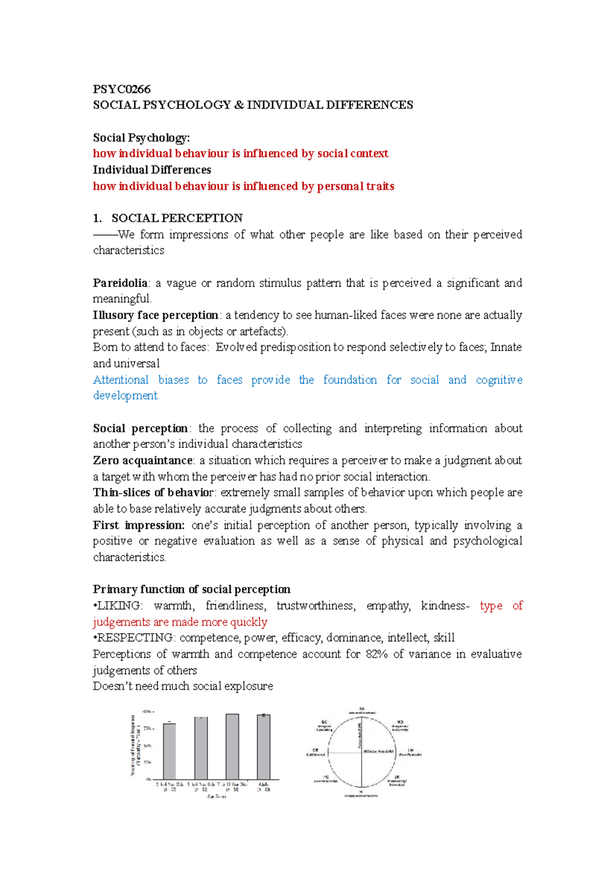 PSYC0266 SOCIAL PSYCHOLOGY LECTURE 1: INDIVIDUAL DIFFERENCES - Studocu