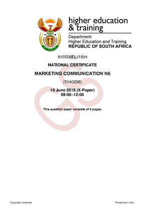 N6 Marketing Communication Lecturer Guide - Marketing Communication N ...