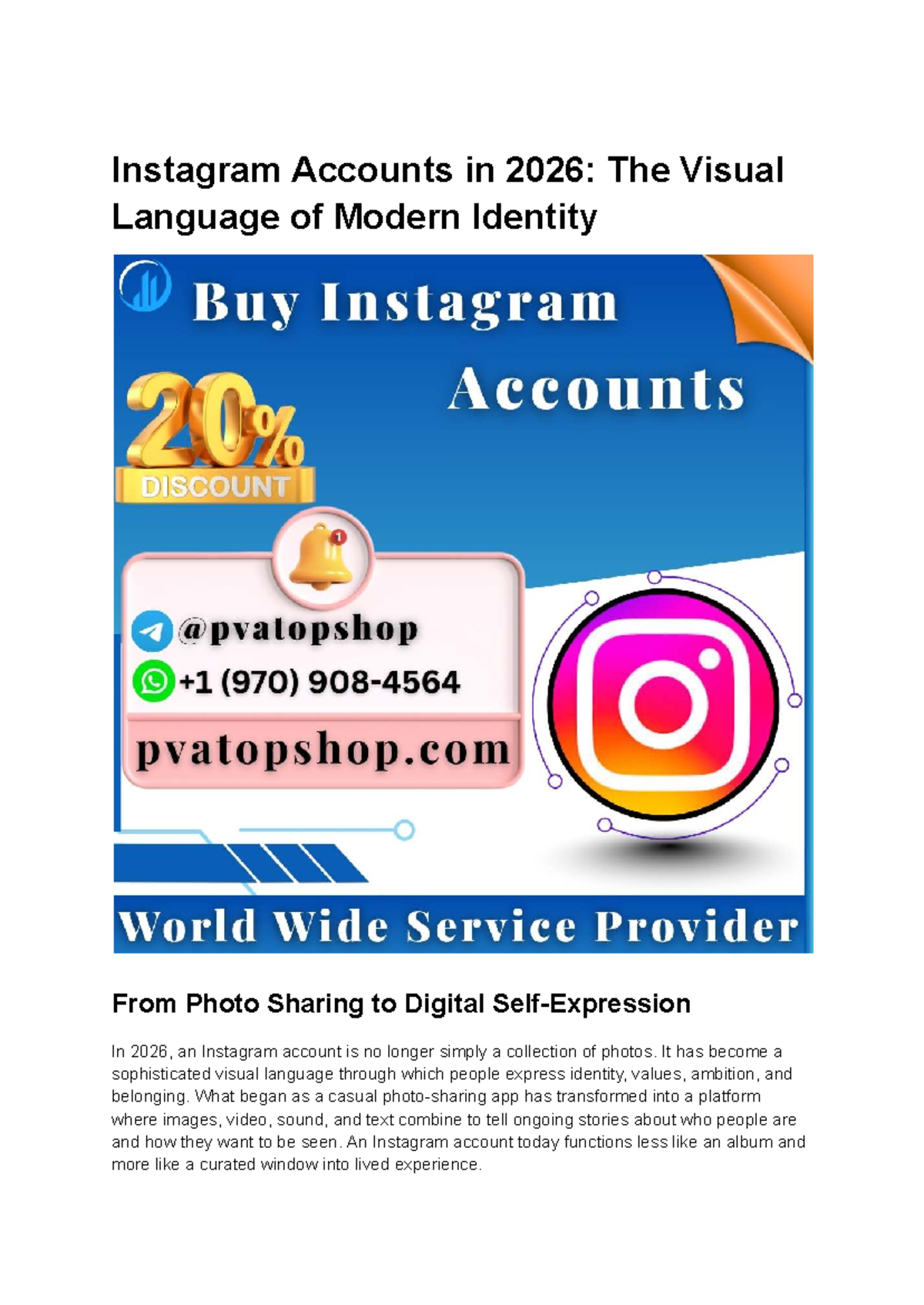 Instagram Accounts in 2026: Evolving Visual Identity and Communication ...