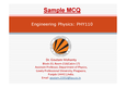 Engineering Physics - PHY110 - LPU - Studocu