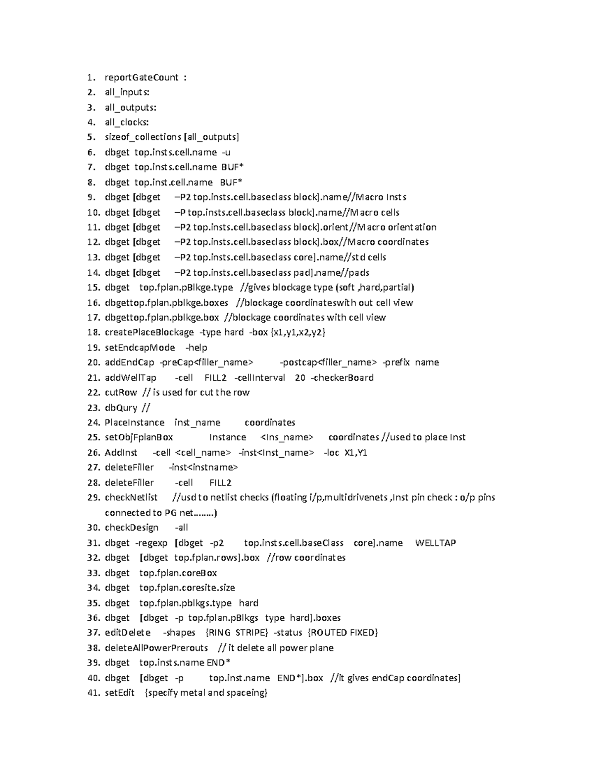 PD Commands Reference Guide - Key Commands Explained - Studocu