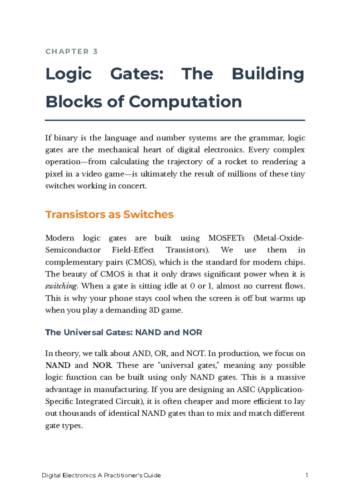 CHAPTER 3: Logic Gates in Digital Electronics (7TURr) - Studocu