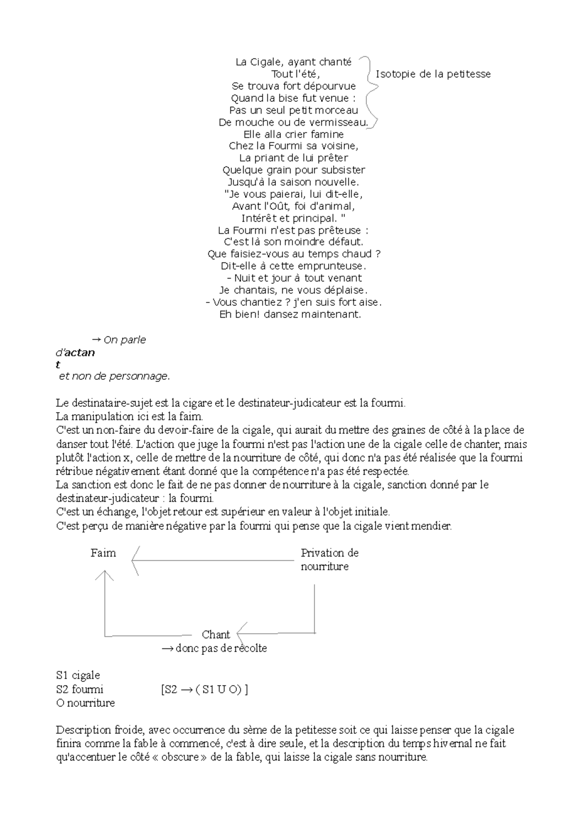 Analyse de La Cigale et la Fourmi (Maupassant) - Essai Littéraire - Studocu
