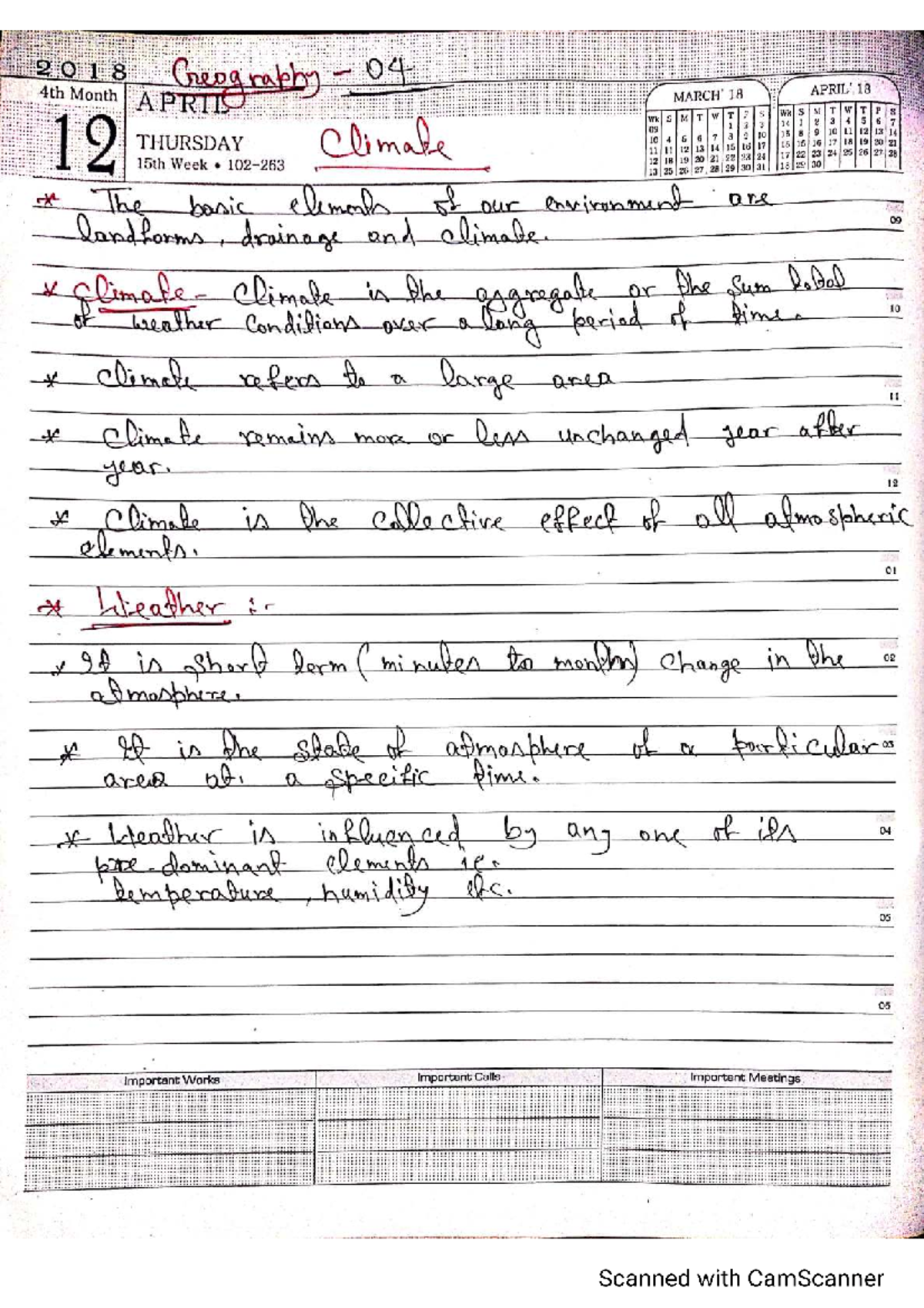 Geography 04: Climate and Monsoon Mechanisms - April 2018 Notes - Studocu