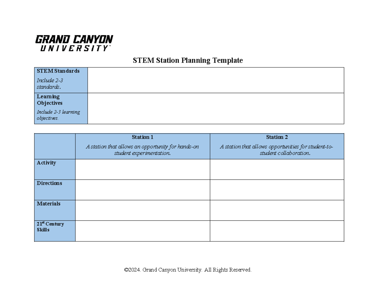 ELM 463 RS T5 Stemstation Planning Template - elm463 - STEM Station ...