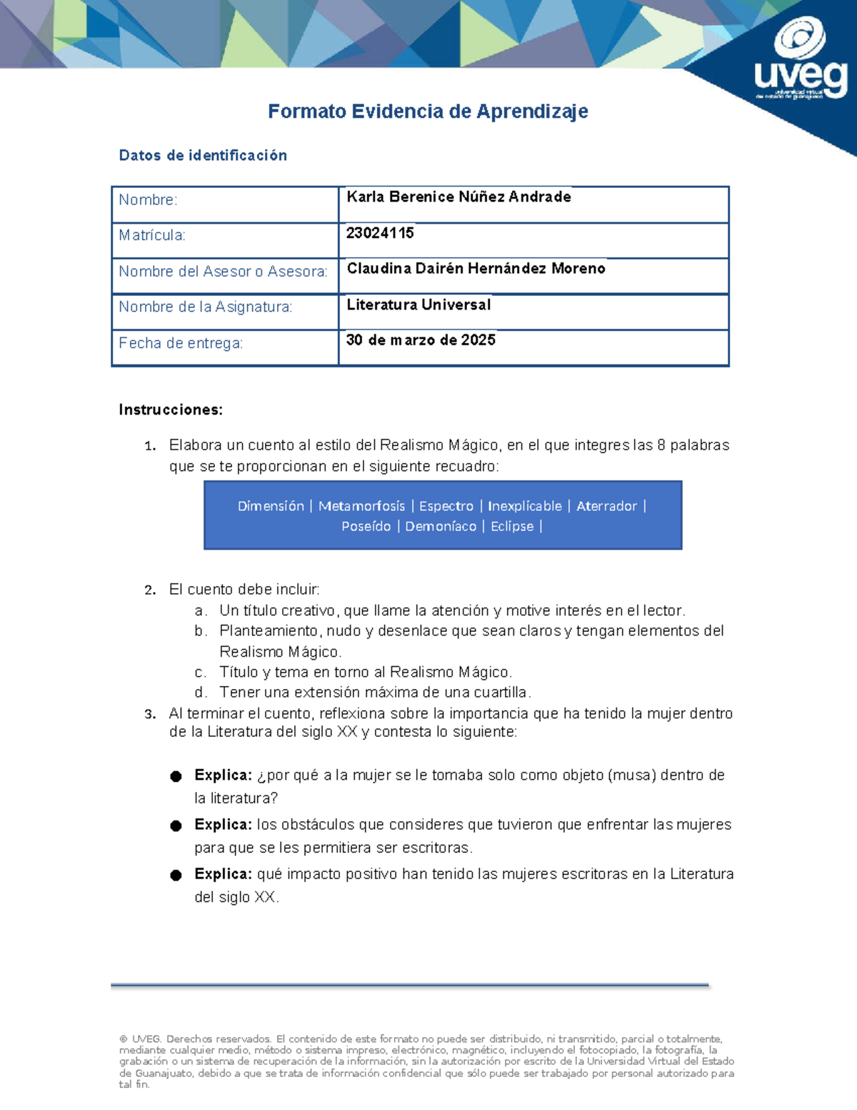 Literatura Universal: Cuento de Realismo Mágico y Reflexión sobre la ...