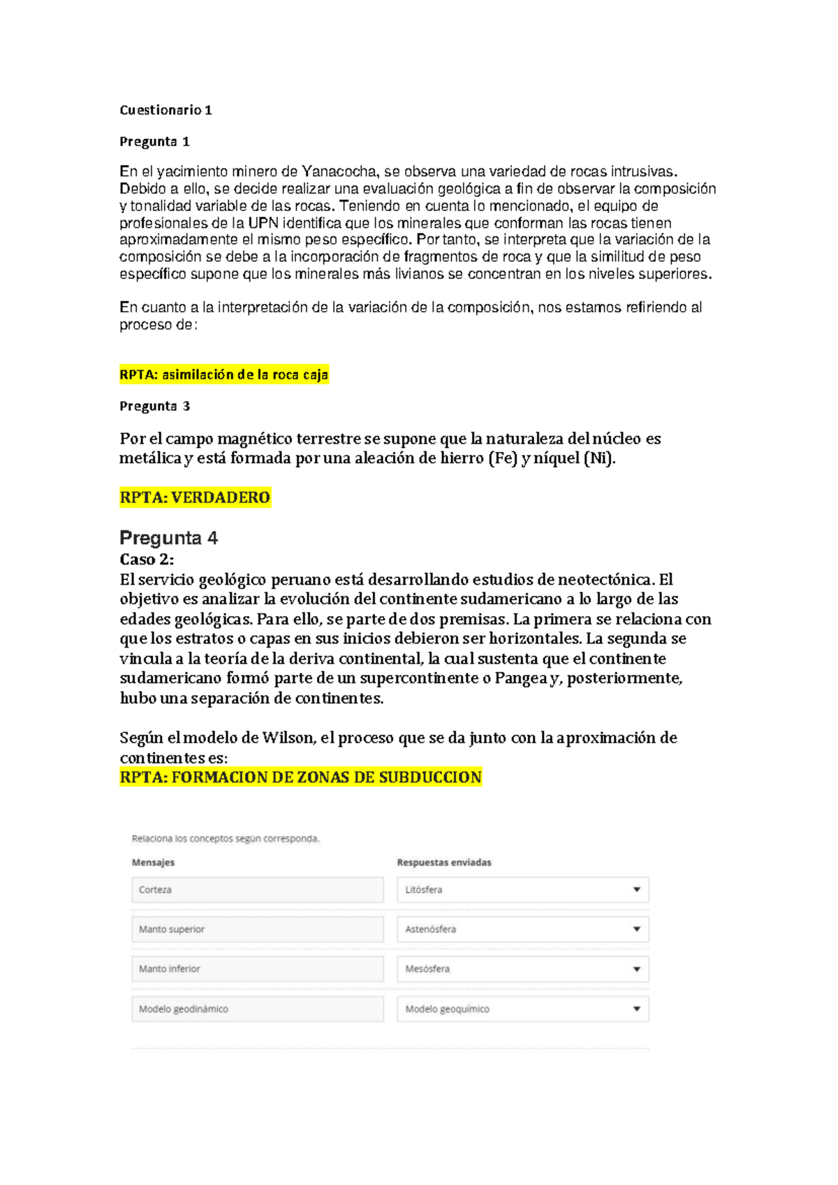 Cuestionario - Debido a ello, se decide realizar una evaluación ...