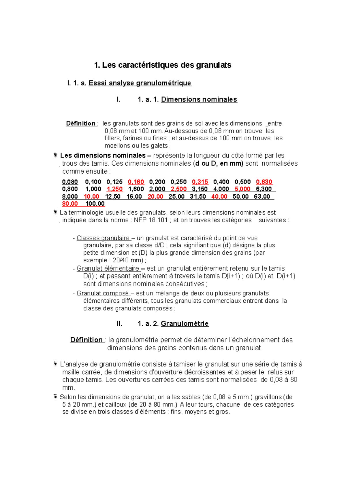 Analyse granulométrique des granulats - Module 05 OFPPT/DRIF/CDC/BTP ...