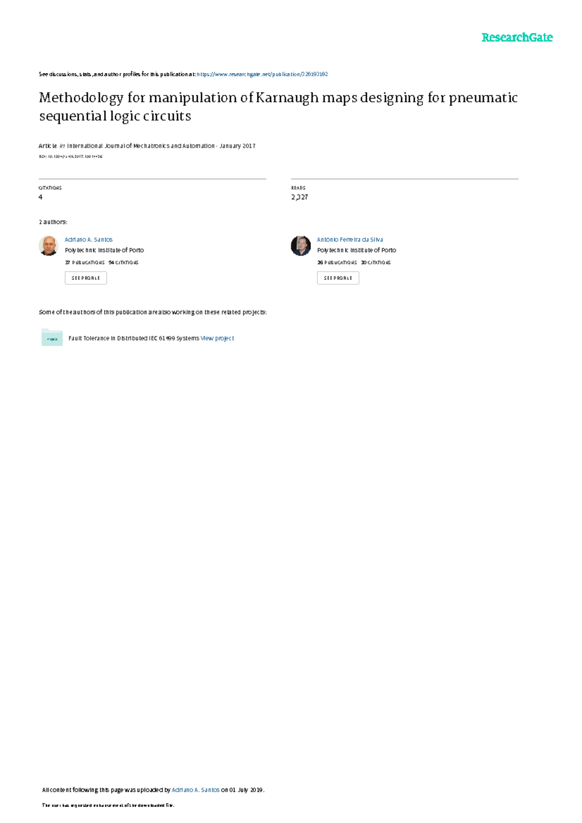 KV Map Methodology for Pneumatic Sequential Circuits Design - Studocu