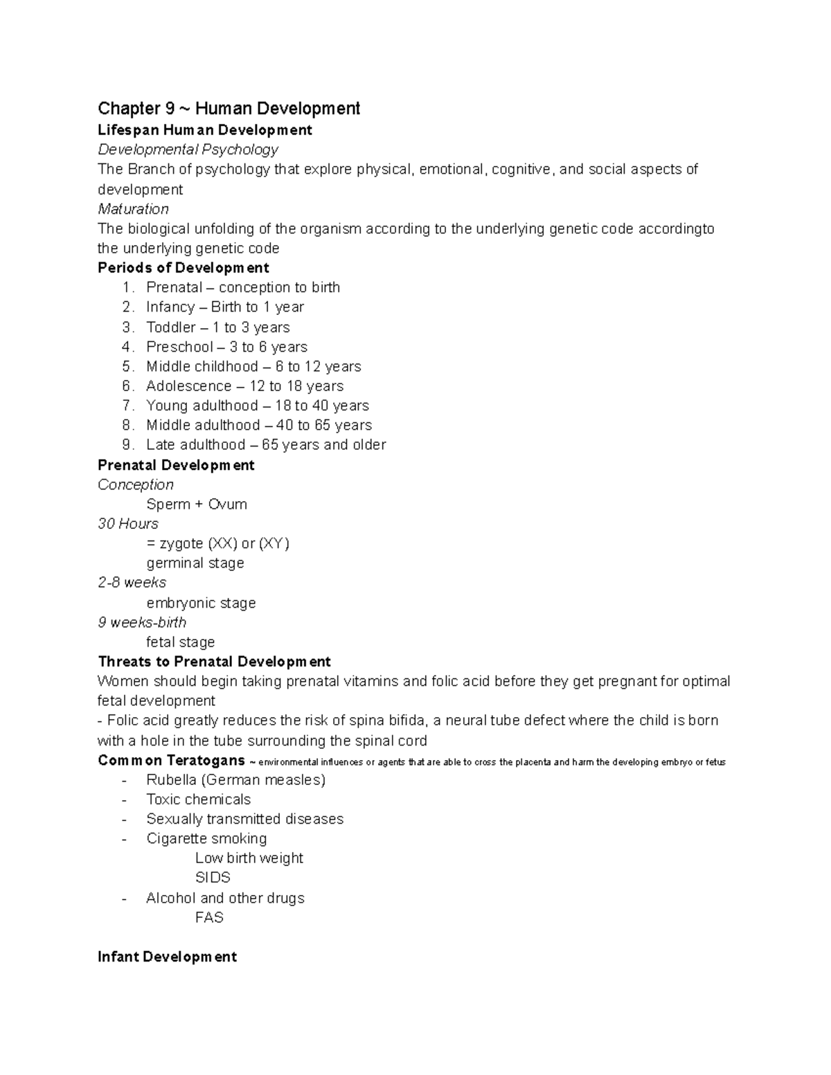 Chapter 9: Human Development Insights in Developmental Psychology - Studocu