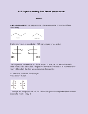 ACS Exam Cheat Sheet Chem 1212 - ACS General Chemistry Cheat Sheet ...