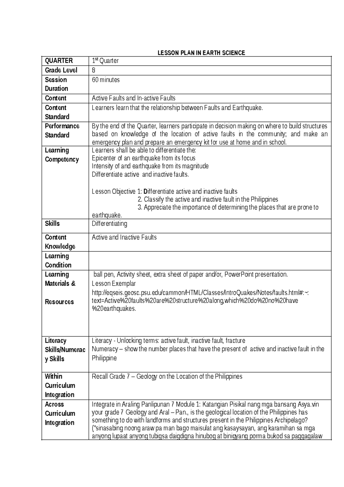 Lesson-PLAN-IN- Earth- Science-WEEK-2-DAY-3 - LESSON PLAN IN EARTH ...