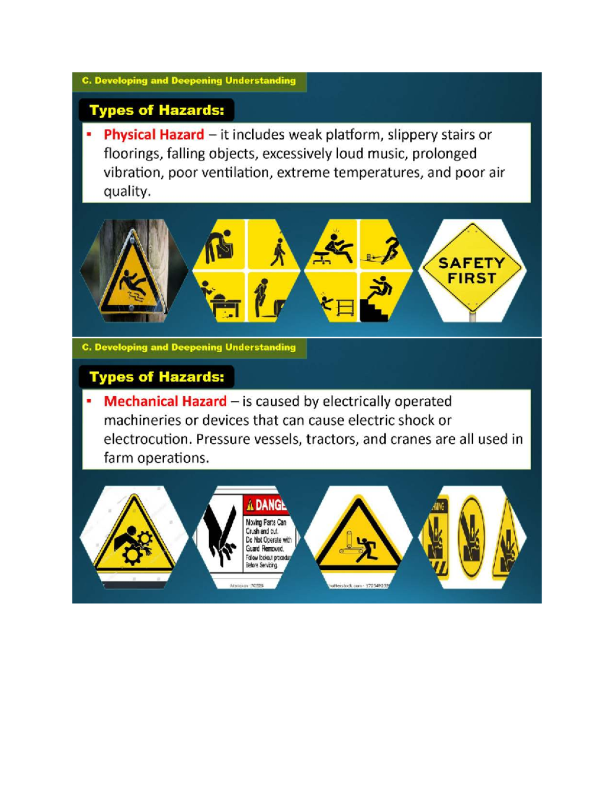 Understanding Types of Hazards: Physical & Mechanical (SAFETY FIRST ...