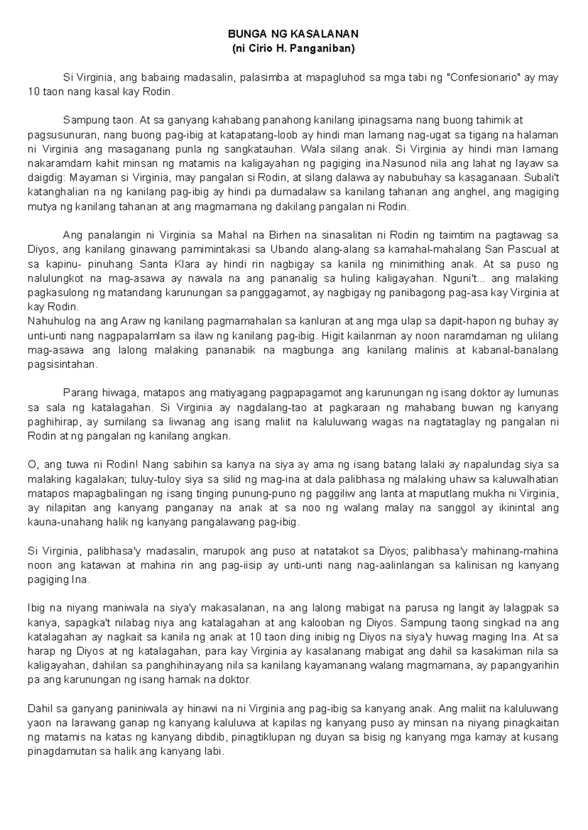 Bunga ng Kasalanan: Talaan Tungkol sa Kuwento ni Virginia at Rodin ...