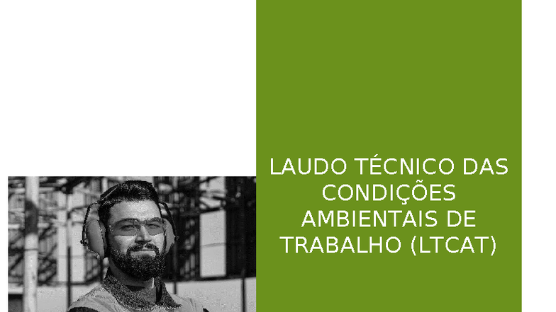 Modelo de LTCAT Completo e Atualizado 2023 - Laudo Técnico das ...