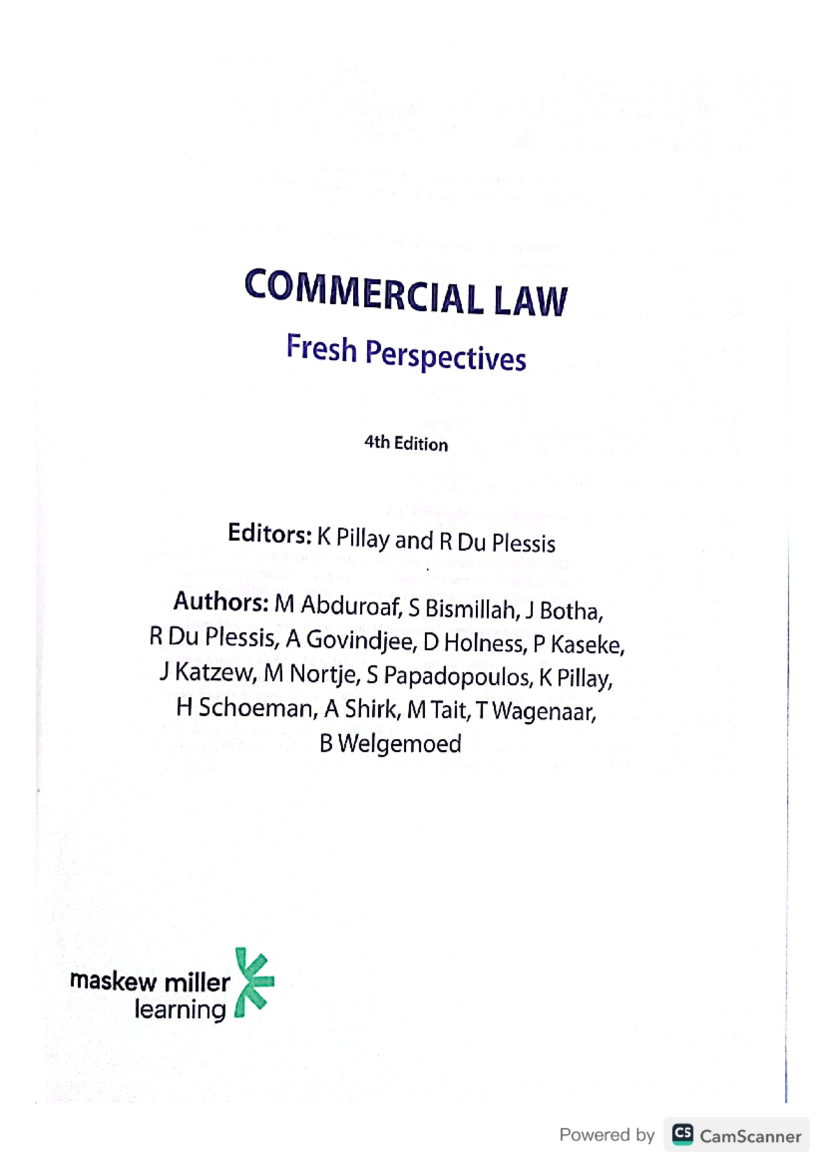 Commercial Law Chapters 1-3 Overview and Key Concepts - Studocu