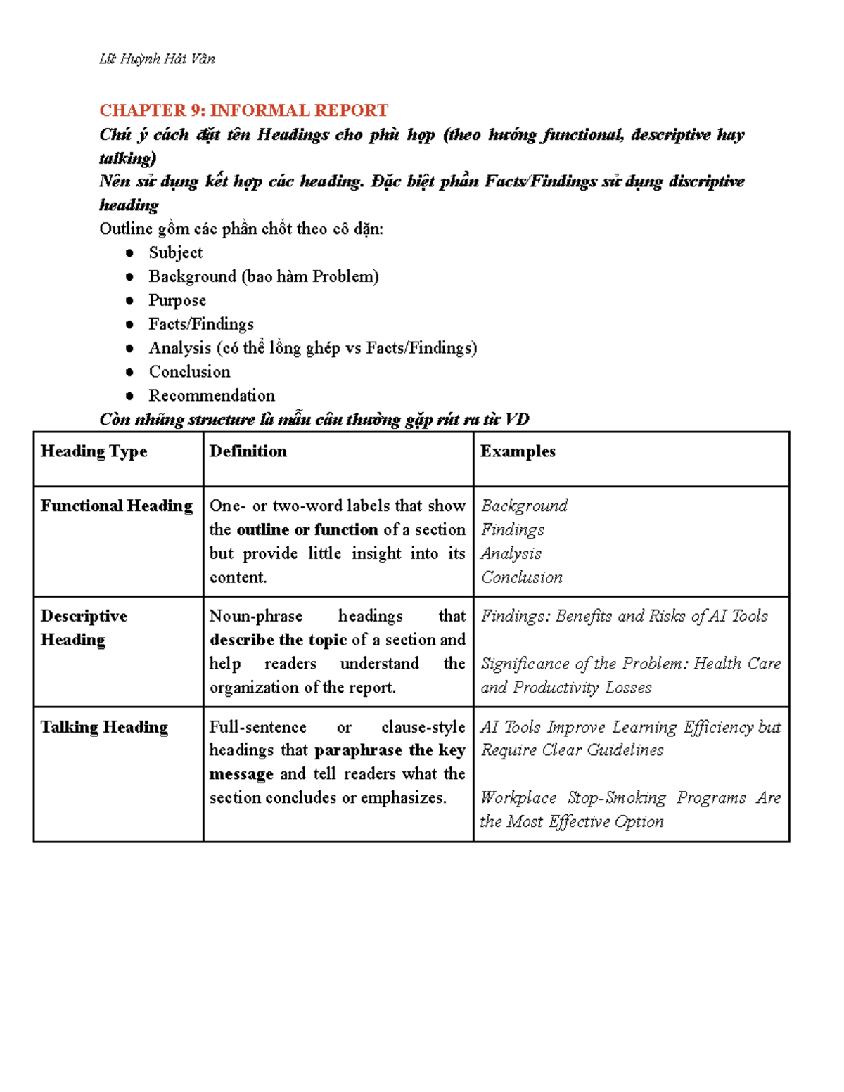 Lữ Huỳnh Hải Vân CHAPTER 9: INFORMAL REPORT ON AI TOOLS IN EDUCATION ...