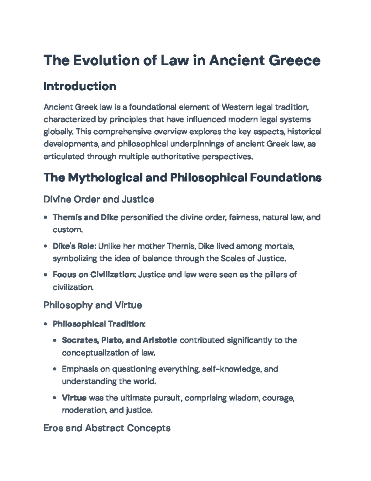 The Evolution of Law in Ancient Greece: A Detailed Overview - The ...