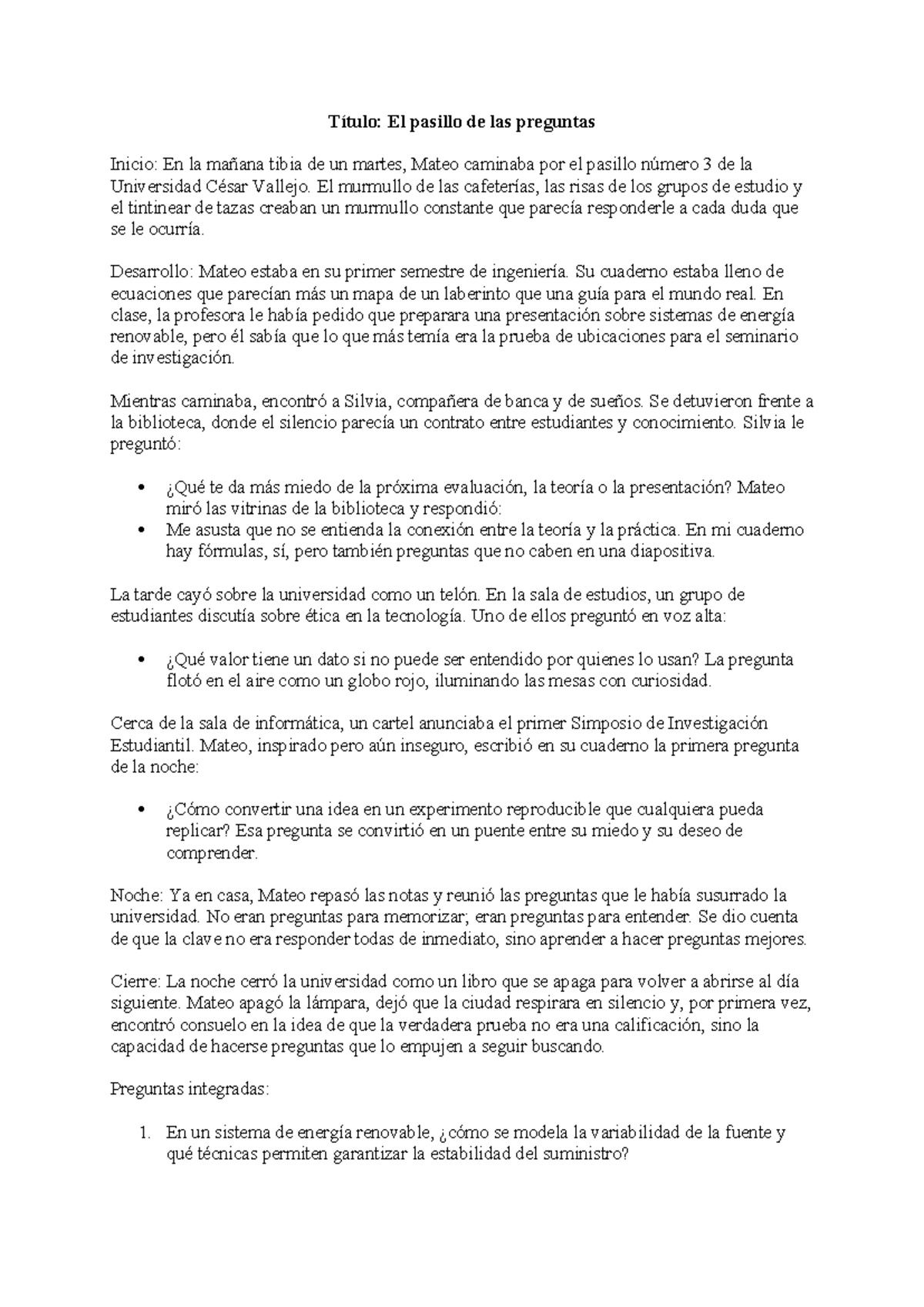 PC1 - Comprensión: Reflexiones sobre Preguntas y Aprendizaje - Studocu