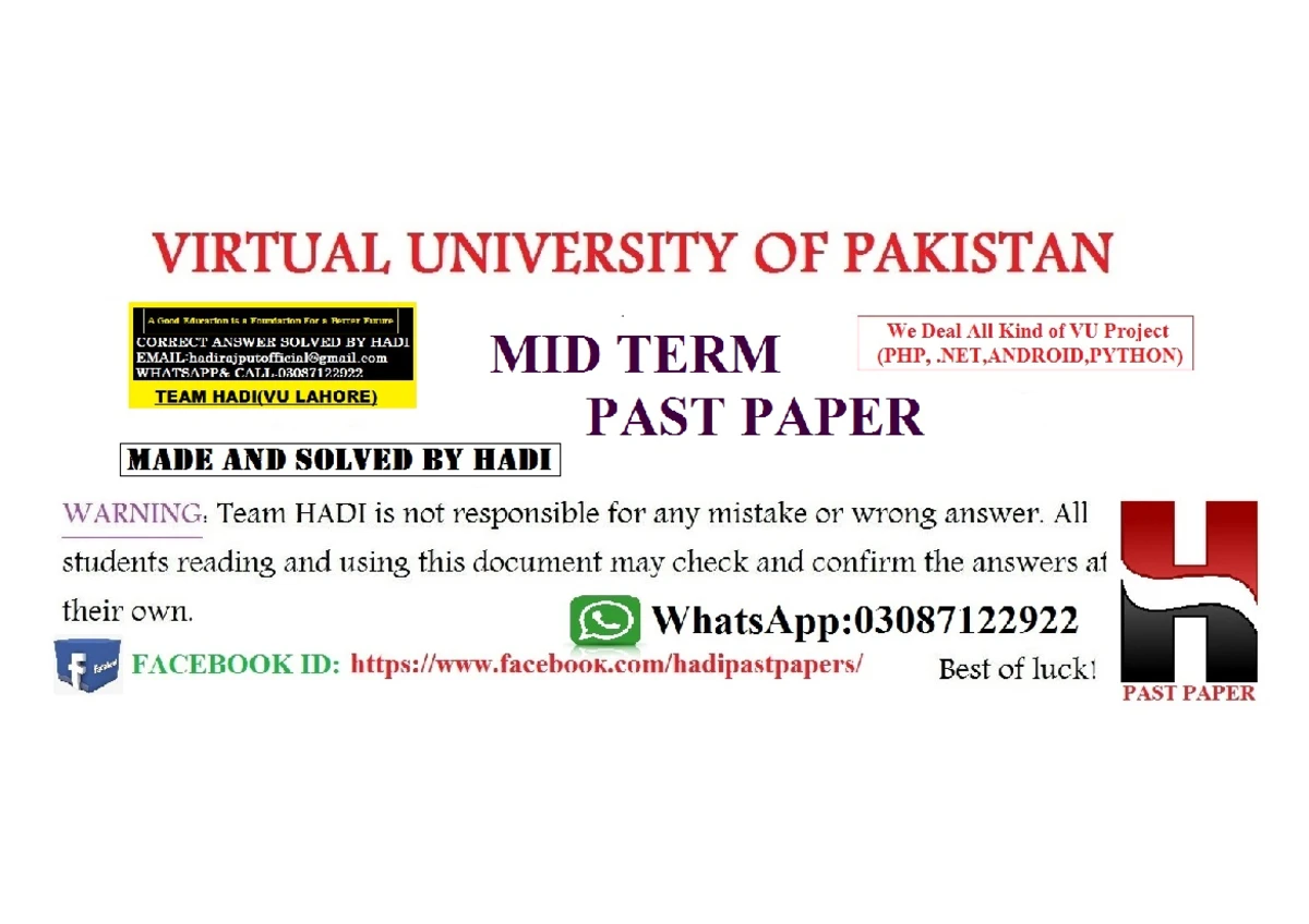 Pak301-Midterm-MCQs - Pak Studies 301 Midterm Most Repeated MCQs ...
