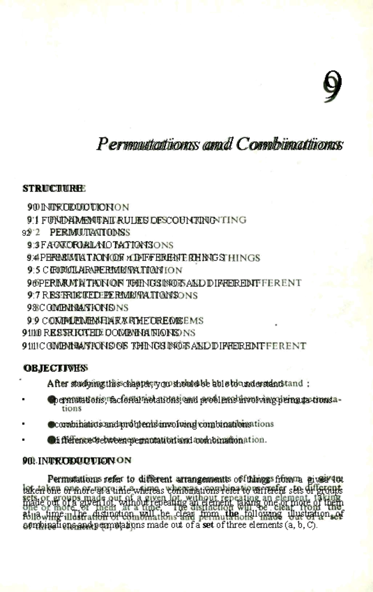 Chapter 9 - Permutations and Combinations in Business Mathematics - Studocu