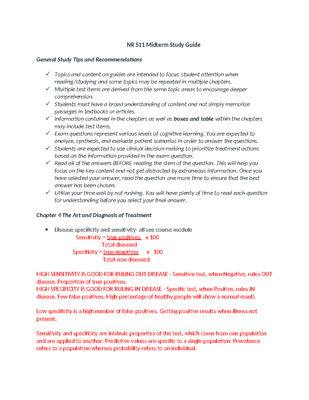 NR 511 Midterm Exam Study Guide: Key Concepts and Strategies - Studocu