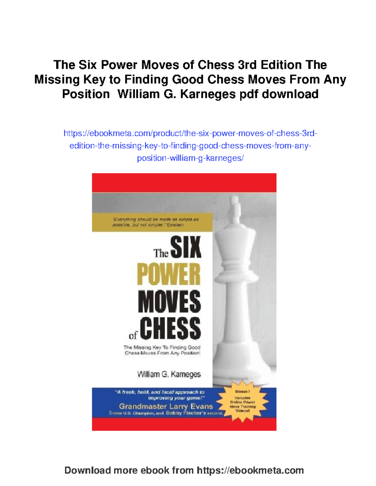 The six power moves of chess 3rd edition: mastering strategic gameplay ...