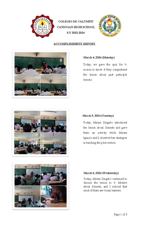 Script - Detailed Lesson Plan - Detailed Lesson Plan in English II I ...