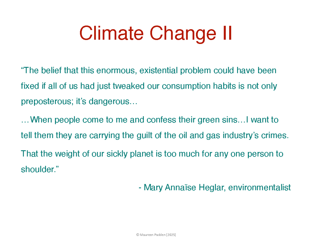 2GG3 Lecture 28: Understanding Climate Change II and Its Impacts - Studocu