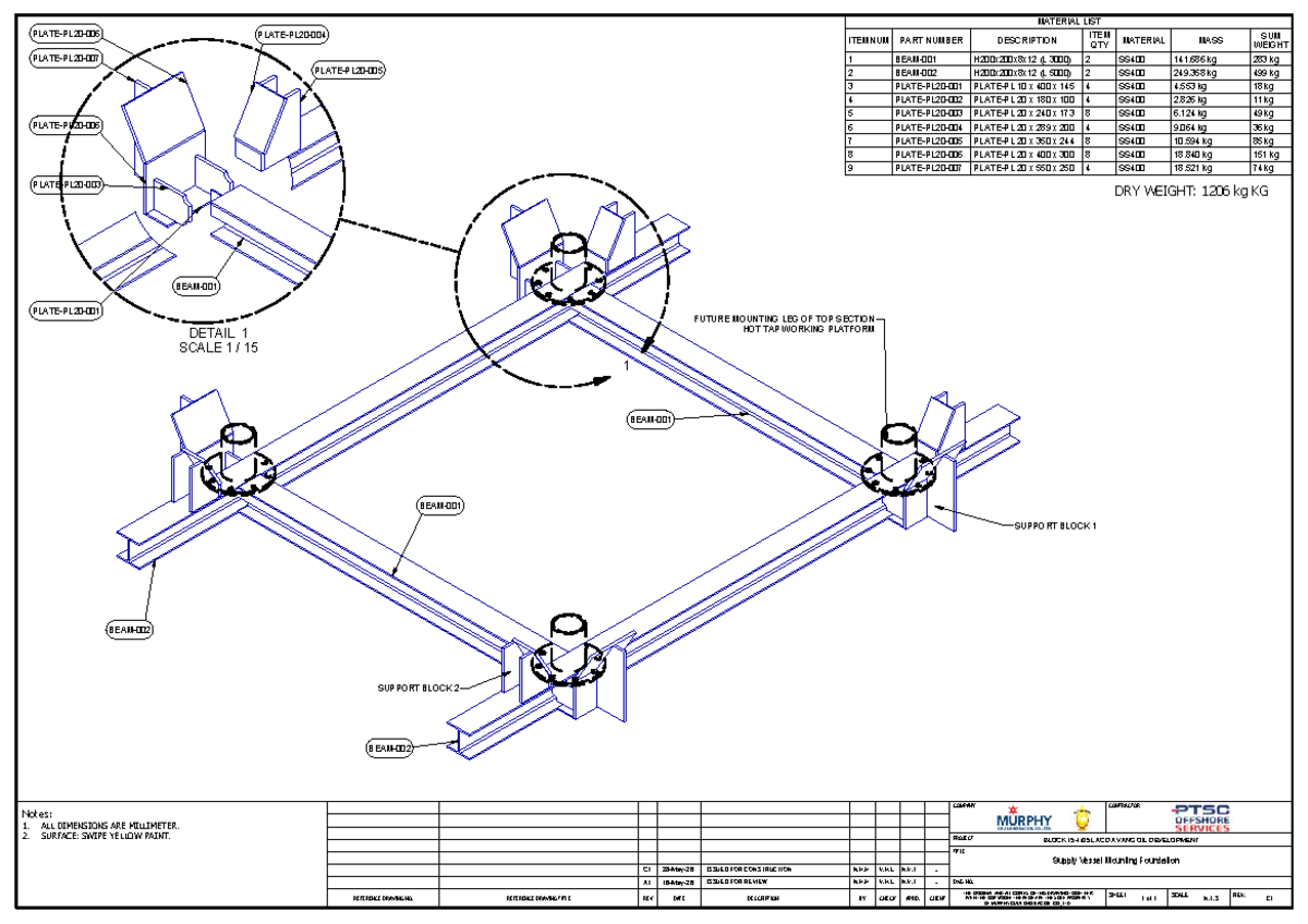 Supply Vessel Mounting Foundation Material List (2026.05.30) - Studocu