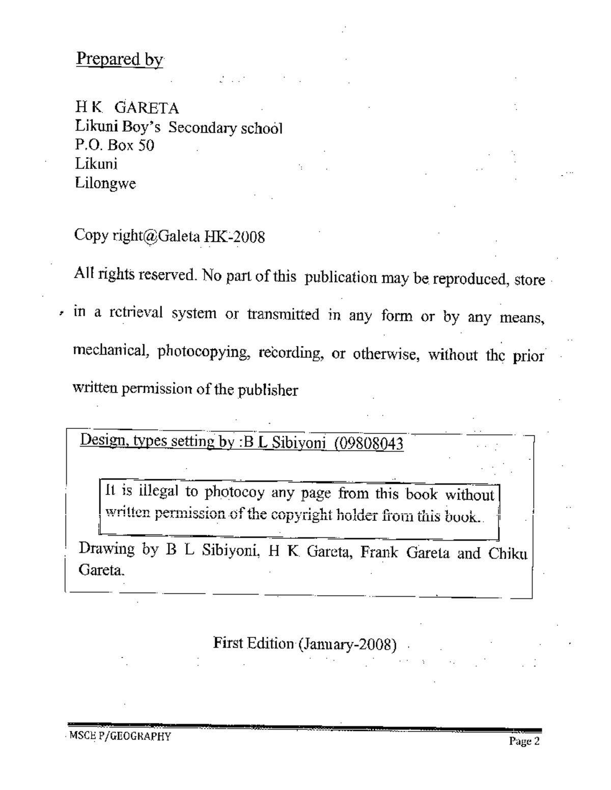 MSCE Physical Geography Study Notes: Lithosphere, Atmosphere ...