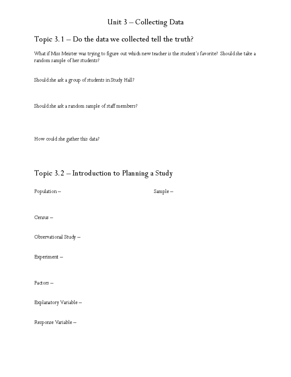Experimental Designs Overview - AP Statistics - Topic 3.5 - Studocu