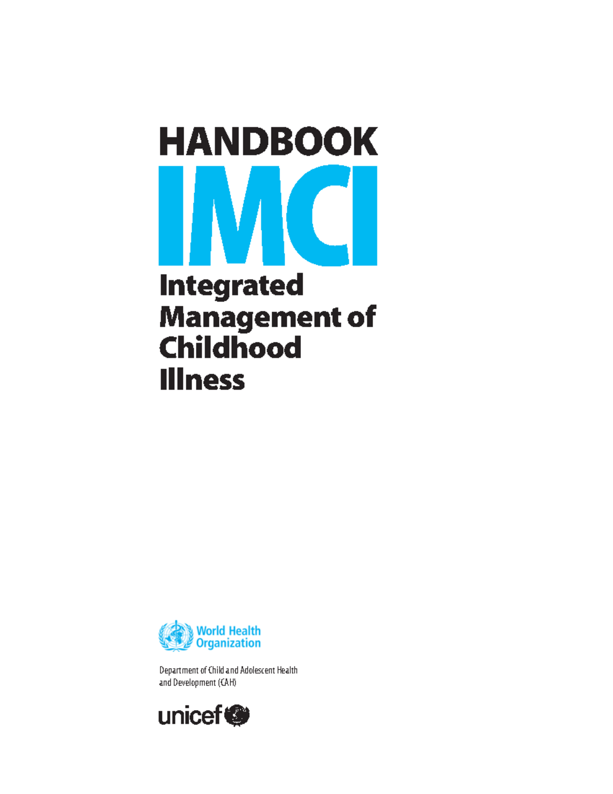 Open IMCI Handbook 2 - Reference book - IMCI Integrated Management of ...