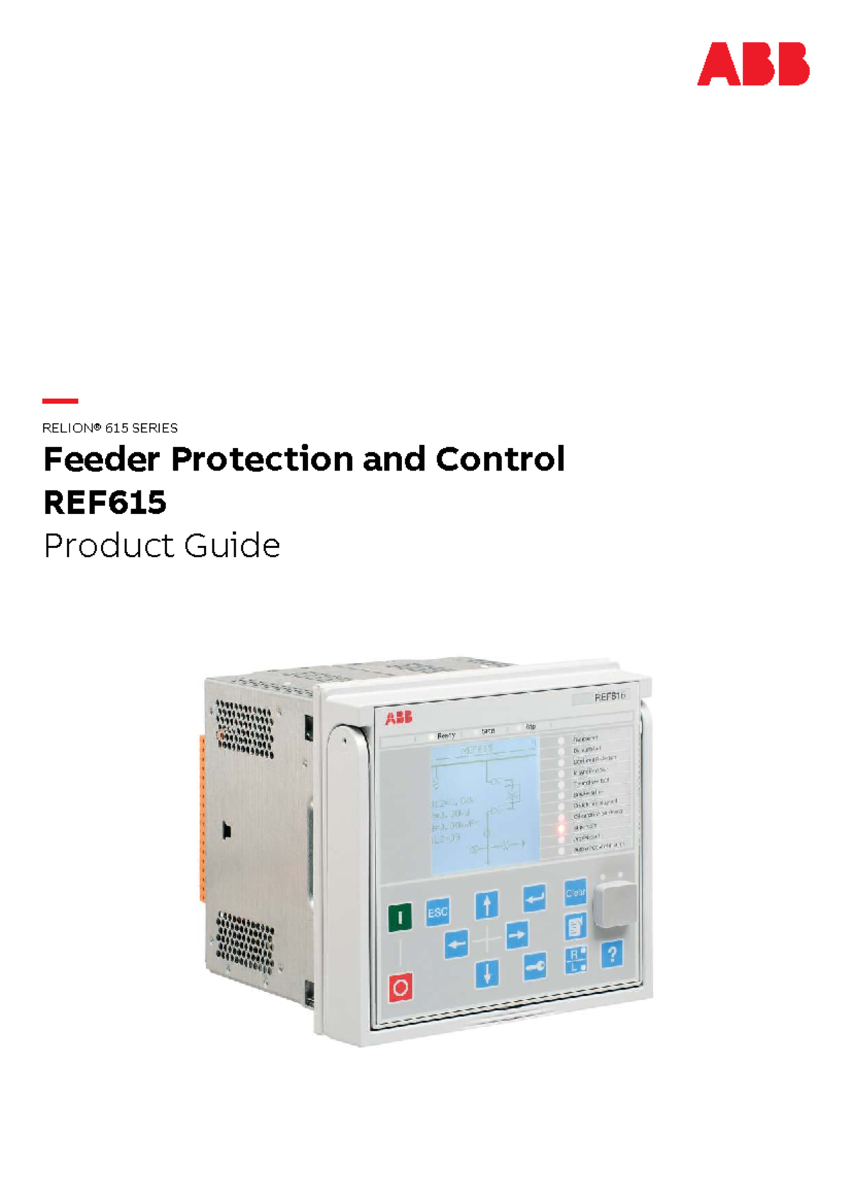 REF615 Feeder Protection and Control Relay Training Guide - Studocu