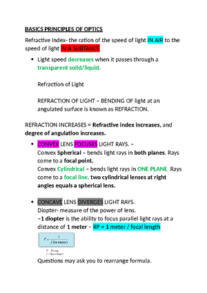 N1 Physics I - PHYS 0100 - UWI - Studocu